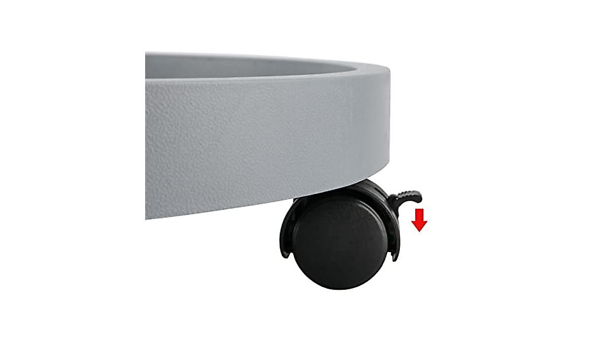 JOIKIT 4 Pack 13-Inch Heavy Duty Plant Caddies with Lockable Wheels