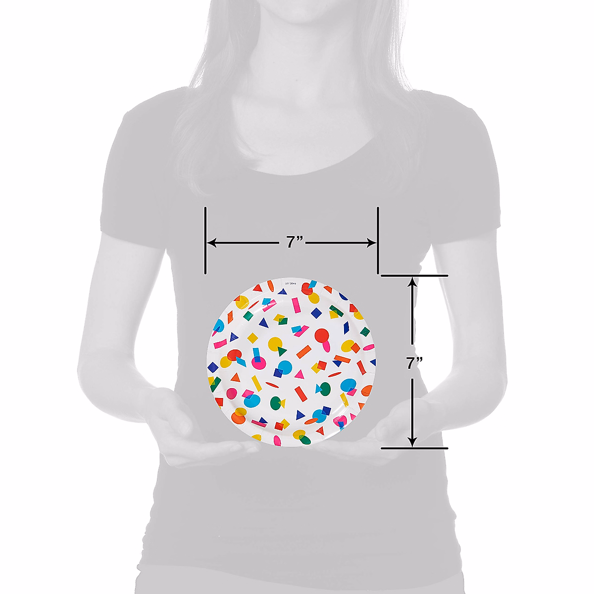 American Greetings Rainbow Party Supplies, Dessert Plates (36-Count)