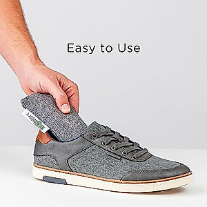 Moso Natural Shoe Odor Absorbers. A Scent Free Odor Eliminator for Shoes, Gym Bags and Sports Gear. Premium Moso Bamboo Charcoal Air Purifying Bag and Deodorizer (One Pack of Two 75g Bags)