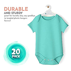 Baby Hangers,20 Pack Kids White Hangers for Closet Recycled Cardboard Toddler Hangers Infant Clothes Hangers