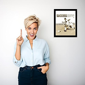 Success Is No Accident - Motivational Wall Decor, Motivational Wall Art Print With Pele Quotes Is Ideal for Home Wall Decor, School & Gym & Décor. A gift to Inspire & Encourage. Unframed-8 x 10"