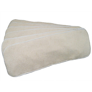 See Diapers 6 Pack Hemp Cotton Cloth Diaper Inserts 4 Layers Large