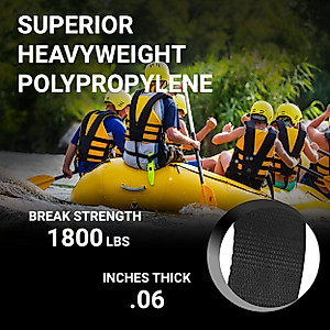 Strapworks Heavyweight Polypropylene Webbing - Heavy Duty Poly Strapping for Outdoor DIY Gear Repair, 2 Inch x 10 Yards - Tan