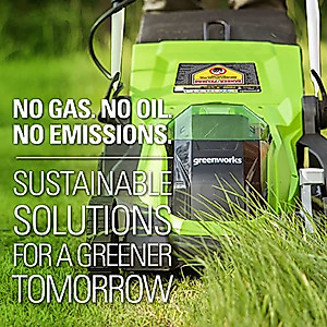 Greenworks 40V 14 Inch Cordless Lawn Mower, 4Ah Battery and Charger Included MO40B410