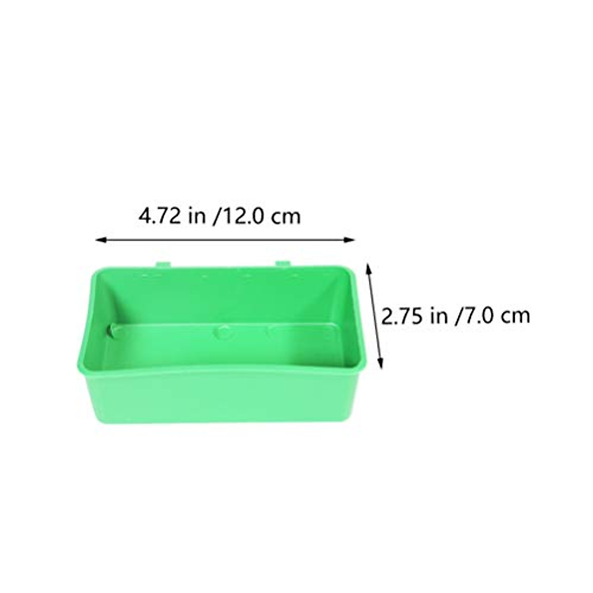 balacoo 2pcs Parrot Bathtub Hanging Brid Bath Box Pet Bird Grooming Shower Box Washing Basin Cage Decor for Budgie Parakeet Cockatiel Conure Lovebird Green