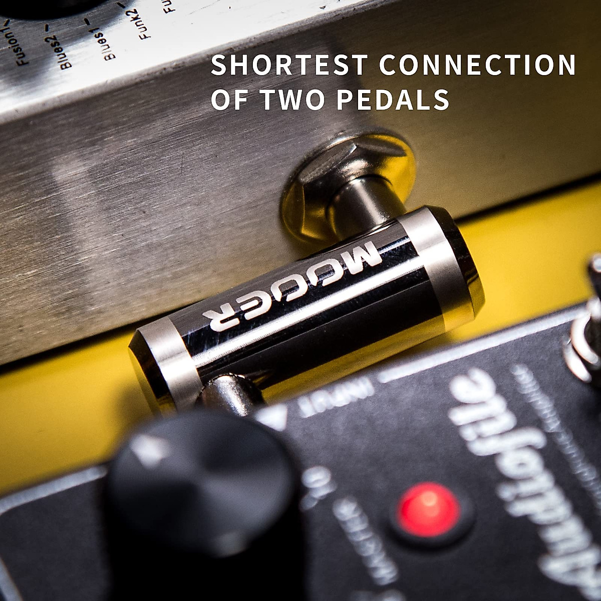 MOOER PC-Z Shape Z Guitar Pedal Connector Patch Connector (3-Pack) Keep Your Pedalboard Tidy
