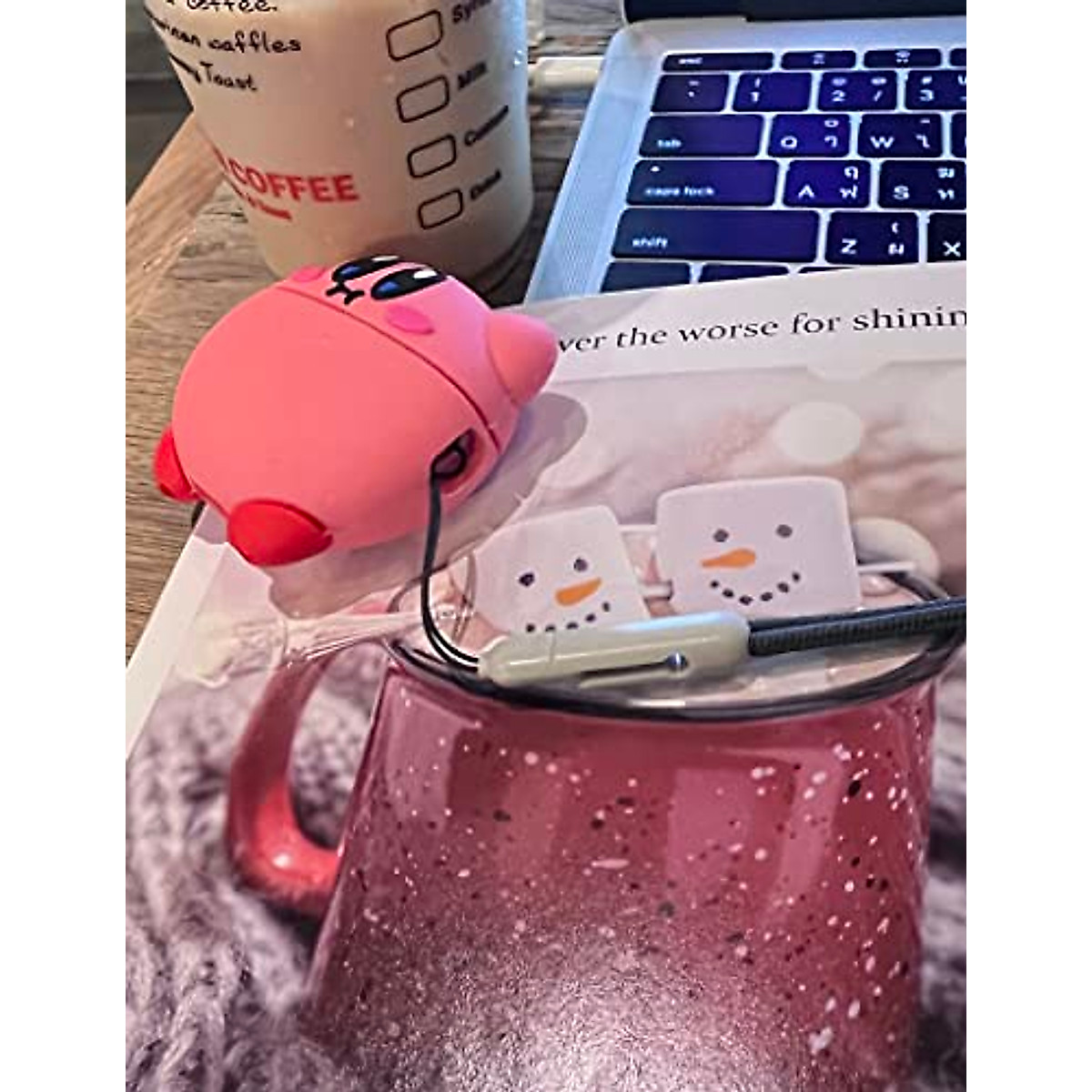 Cartoon Case Design for Apple AirPods Pro (2nd Generation) 2022 Version Adorable Case Soft Silicone Cover Silicone Shockproof Case Anti-Fall Case for Airpod Pro2 Case (Pink Monster)