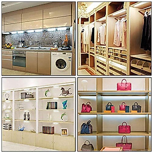 Litake Under Cabinet Lighting Rechargeable,32 LED Wireless Closet Lights with Remote,Dimmable LED Light Bar with Magnetic Strip for Kitchen Cabinets,3 Packs