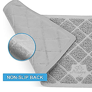Niubya Premium Cat Litter Mat, Litter Box Mat with Non-slip and Waterproof Backing, Litter Trapping Mat Soft on Kitty Paws and Easy to Clean, Cat Mat Traps Litter from Box