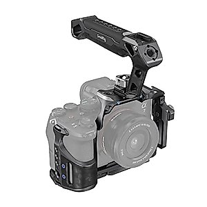 SmallRig A7 IV Cage with Top Handle and Clamp for HDMI Cable, Basic Kit for Sony Alpha 7R V/Alpha 7 IV/Alpha 7S III - 3708