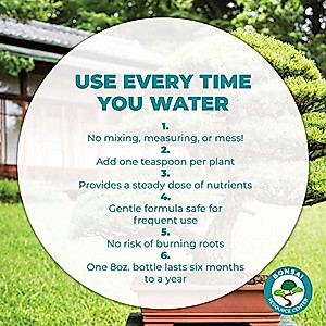 Bonsai Tree Food | Liquid Fertilizer for Bonsai Trees - 8 Fluid Ounces