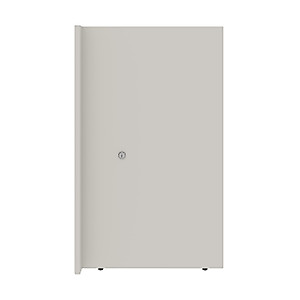 Bestar Connexion 16W Add-On 3 Drawer Pedestal in slate & sandstone