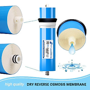 SWALLE 0.0001 Micron RO Membrane, 3013-600 GPD Universal Water Purifier Cartridge Removes 99% of Contaminants in Water ,Fits Under Sink Reverse Osmosis Drinking Water Purifier System (600 GPD)
