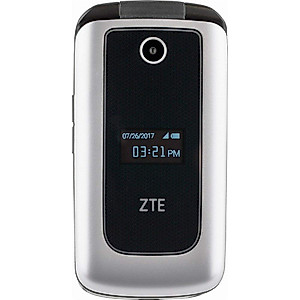 ZTE Cymbal 4G Prepaid Cell Phone (Z233VPP) Silver - 4GB, Verizon - (Renewed)