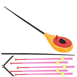 Dioche Fishing Rod Kit, Lightweight Portable Ice Fishing Pole End, Rods Pole End Tip Flexible Toughness 43g for Fishing Lover Fishing Tackle Winter Ice Fishing(16cm)