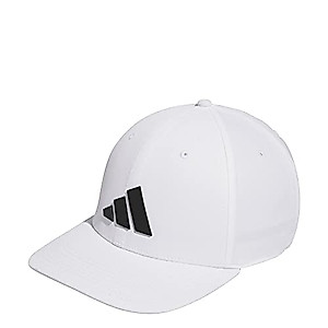 adidas Tour Snapback Golf Hat, White, One Size