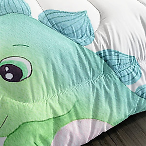 CVHOUSE Dinosaur Bedding Set,Dinosaur Comforter,Dinosaur Comforter Set Twin,Microfiber Quilt Set with 1 Comforter and 2 Pillow Cases- 3 Piece