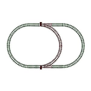 Lionel Ready-to-Play Inner Loop Track Set with 8 Curved Pieces, 1 Left Hand Switch, and 1 Right Hand Switch