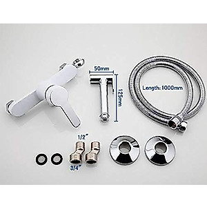 MINJING Kitchen Taps Bidets Brass Bathroom Shower Tap Bidet Toilet Sprayer Bidet Washer Mixer Muslim Shower Hygienic Shower Toilet Faucet