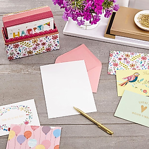 Hallmark Pack of 30 Assorted Boxed Greeting Cards, Good Vibes—Birthday, Thinking of You, Thank You , Blank Cards