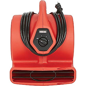 Ironton 1/8 HP Mini Air Mover/Dryer with Built-in Outlet - 500 CFM