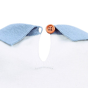 mimixiong Nautical Baby Boy Romper Toddler Navy Bodysuit Clothing(Blue,0-6Months)