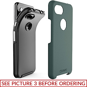Crave Pixel 3a Case, Dual Guard Protection Series Case for Google Pixel 3a - Forest Green