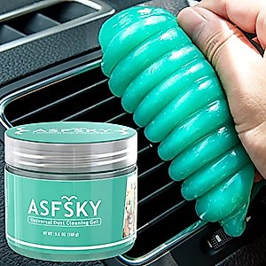 ASFSKY Cleaning Gel for Car Dust Cleaner Car Interior Slime for Detailing Putty for Dust Dirt Crumbs in Corners Inside The Car Clean The Dashboard Console and Vents