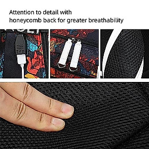 Basketball Player J-Ordan Laptop Multifunctional Backpack Waterproof Travel Backpack Fan Book Bag (E3)