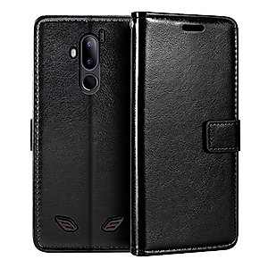 Shantime for Gigaset GX290 Pro Case, Premium PU Leather Magnetic Flip Case Cover with Card Holder and Kickstand for Gigaset GX290 Pro (6.1”) Black