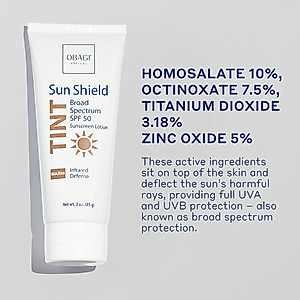 Obagi Sun Shield Tinted Sunscreen – Broad Spectrum SPF 50 Protection from the Sun – Warm Tint – 3 oz