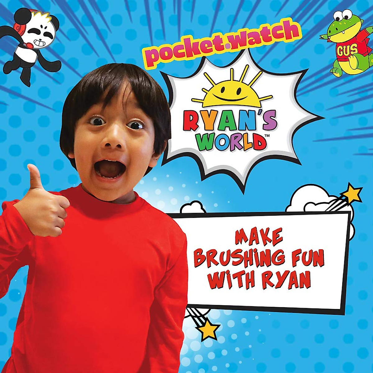 Colgate Kids Toothbrush with Extra Soft Bristles, Ryan's World - (For Ages 5+), (Pack of 4)