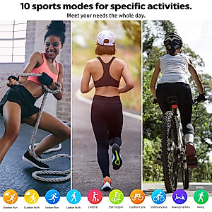 DoSmarter Fitness Watch, 1.3” Touch Screen Smartwatch, Waterproof Fitness Tracker with 10 Sport Modes, Step Calories Counter, and Sleep Tracking for Women Men