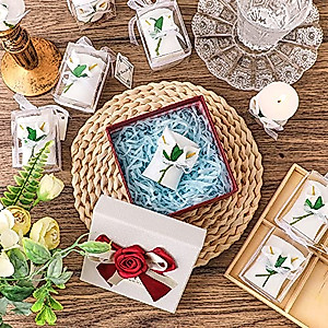 30 Pack Wedding Bridal Shower Favors Candles Wedding Calla Candles Calla Lily Style Candle Gift Boxed with Thanks Cards Return Gifts for Wedding Party Guests Keepsakes