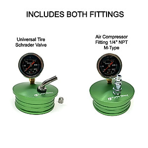 4" inch Turbo Boost Leak Tester - Leak Detector - 6061 Billet Aluminum - 30 PSI - Check Test Intake Charge Pipe Pressure Leaks - Includes Both Tire and 1/4" Air Fititng