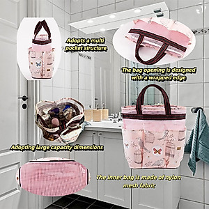 CLXENAN Quick-Drying Shower Caddy Bag for College Dorm Essentials for Bathroom Camp; Gym; Swim; Travel Outdoor