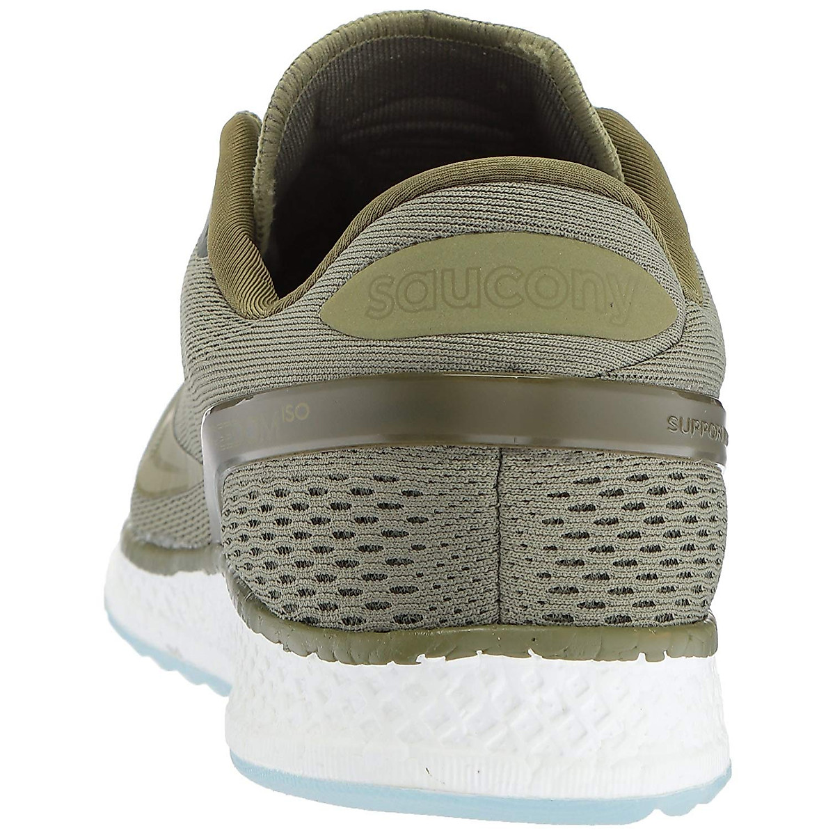 Saucony Women's Freedom ISO Unisex Running Shoe, Olive, 6