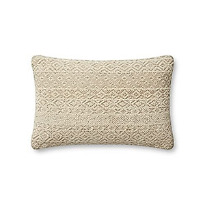 Loloi Angela Rose x Henderson Collection Sand/Ivory, 13'' x 21'' Cover Only Pillow