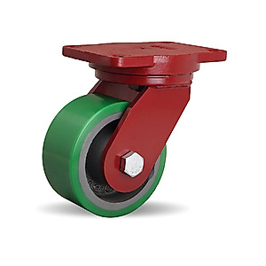 Hamilton S-EHD-63DB Swivel Caster EHD 6X3 DURALAST 2200 Crimson Red