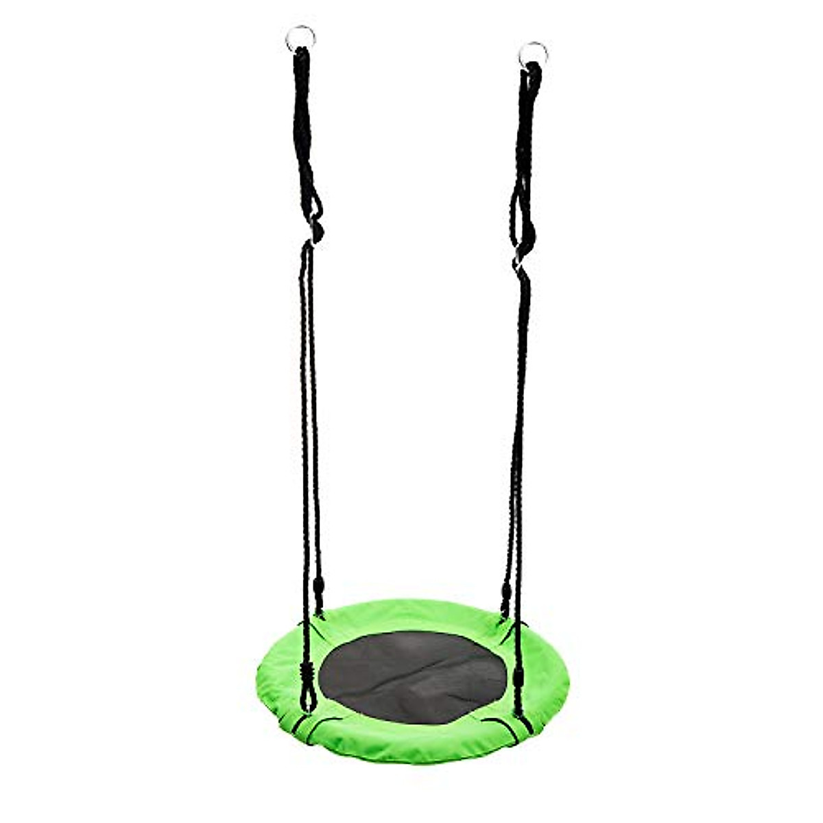 walsport 24” Saucer Swing Outdoor Swing Green 330 Pound Weight Capacity Safe and Durable Flying Seat Hanging Tree with Hanging Strap Kit for Kids Adults Child Garden Backyard