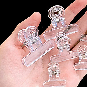 WellieSTR 20PCS (31mm) CDC Feather Clips Dubbing Hackle Holding Fly Tying Tools Fly Fishing Accessories