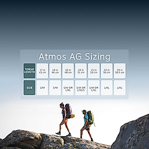 Osprey Atmos AG 65 Men's Backpacking Backpack, Black, Small/Medium