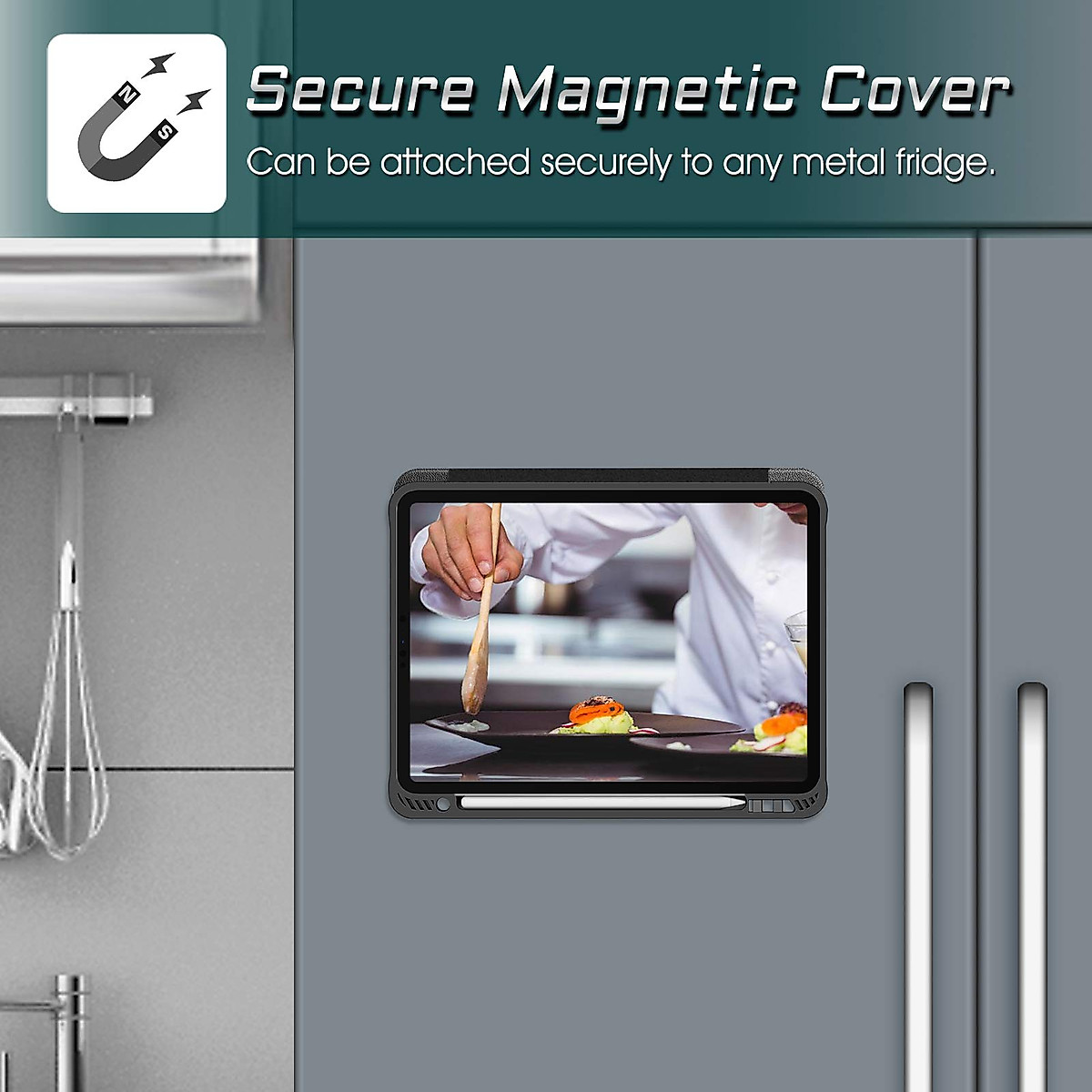 Fintie Magnetic Stand Case for iPad Pro 11-inch (4th / 3rd Generation) 2022/2021 - Multiple Angles Shockproof Soft TPU Cover w/Pencil Holder, Also Fit iPad Pro 11" 2nd /1st Gen, Black