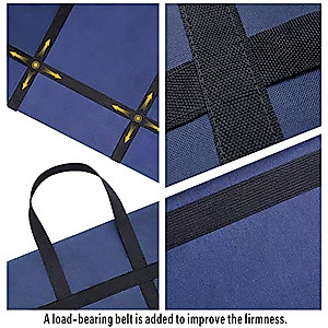 JMMBY Thickened Extra Large Storage Bag with Zippers & Carrying Handles,28 gallon,Moving Bags for household or travel.Waterproof fabric (1 Pack)