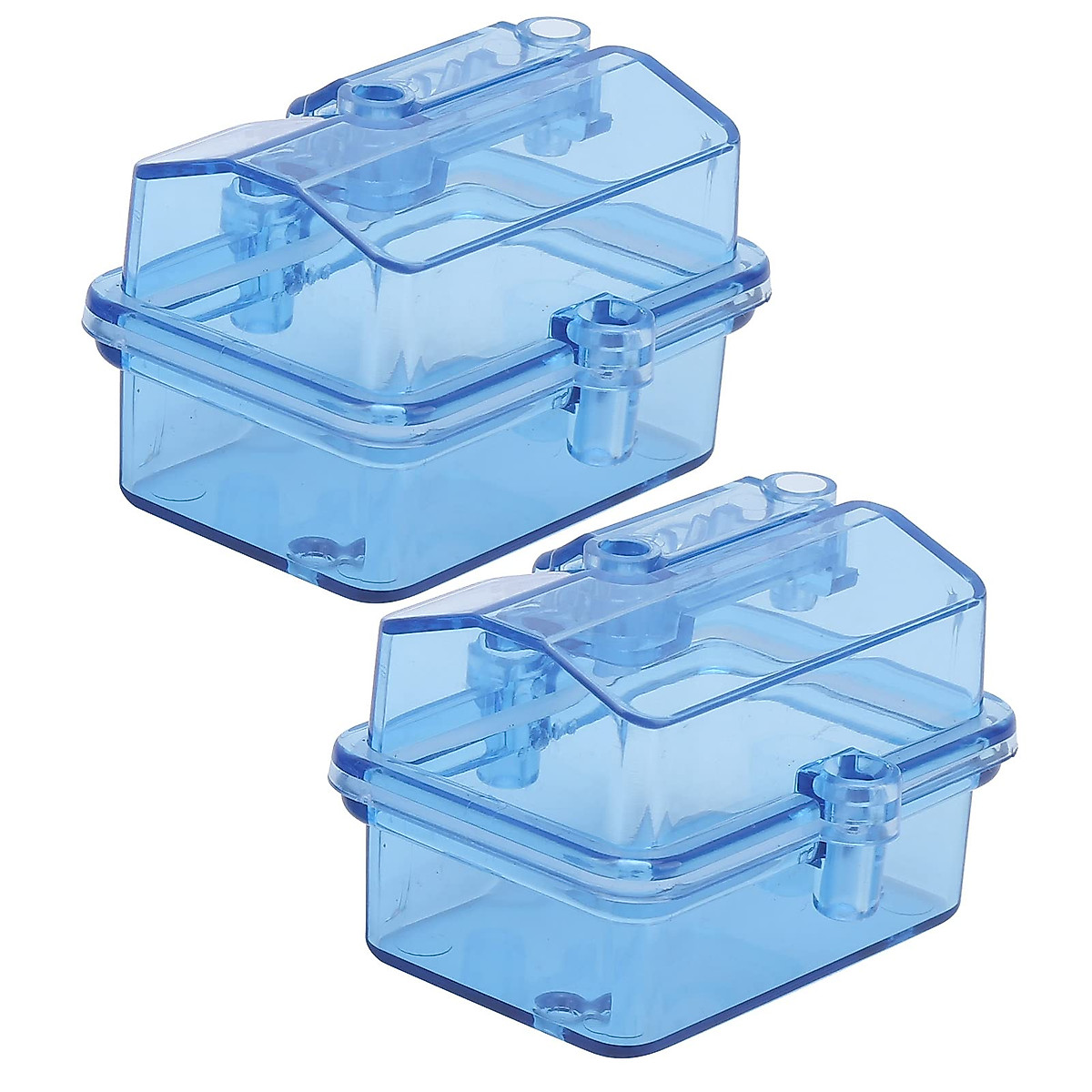 Dilwe 2Sets RC Radio Receiver Protector,Durable Waterproof RC Receiver Box Radio Receiver Protector Upgrade Parts or RC Car Boat