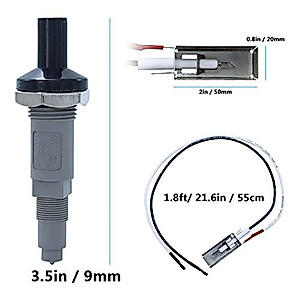 DIKOO Gas Grill Igniter Button, Grill Igniter Kit Compatible for Weber Spirit Genesis, Silver and Gold Gas Grills, Platinum I and II Gas Grills, Replacement for Weber 7509 Igniter Kit