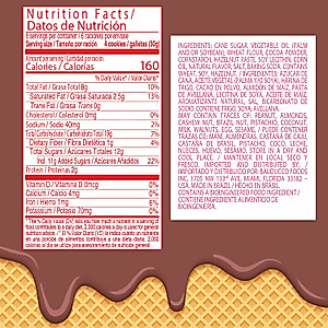 Bauducco Hazelnut Wafers - Crispy Wafer Cookies With 3 Delicious, Indulgent Decadent Layers of Hazelnut Flavored Cream - Delicious Sweet Snack or Desert - 5.0 oz (Pack of 1)