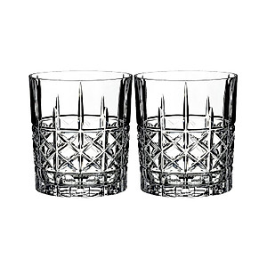 Marquis by Waterford Personalized 32oz Brady Whiskey Decanter Set with Glasses, Custom Engraved Crystal Decanter with Two DOF Whiskey Glasses for Bourbon, Scotch, Liquor, Home Bar Accessories