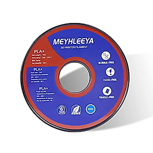 MEYHLEEYA PLA 3D Printer Filament, Neatly Wound PLA Filament 1.75mm Dimensional Accuracy +/- 0.02mm, Fit Most FDM 3D Printers, Good Vacuum Packaging Consumables, 1kg Spool (2.2lbs), 330 Meters,RED