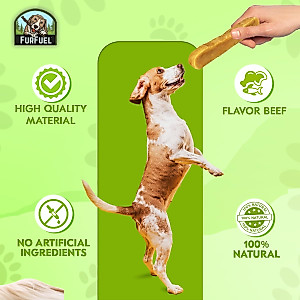 FURFUEL Yak Cheese Himalayan Dog Chews, (6 Counts Large) Long-Lasting Treats for Large & Medium Breeds Yak Chews Made with Pure Natural Ingredients, Perfect Dog Chews for Aggressive Chewers